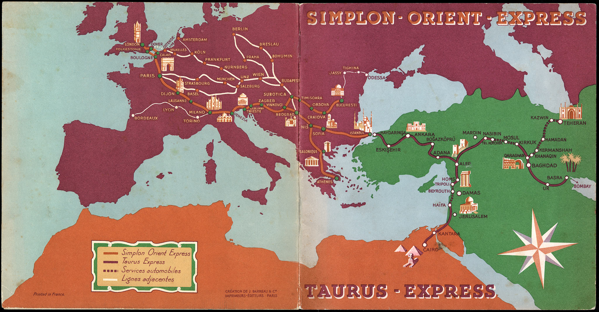 Affiches en brochures voor de Oriënt-Express 1888-1988 | retours